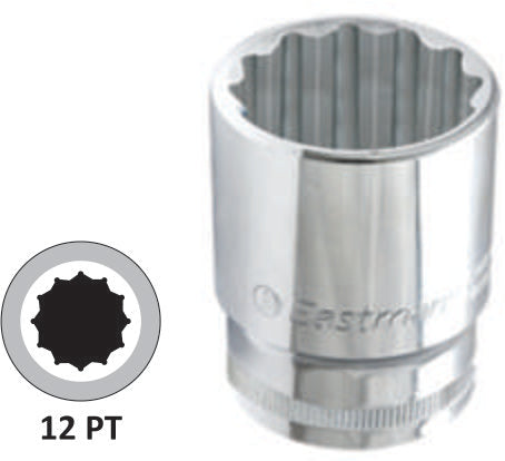 EASTMAN 1/2 INCH SQUARE | DRIVE SOCKET | HEX BI-HEX Pack of 5 | E-2201 ...