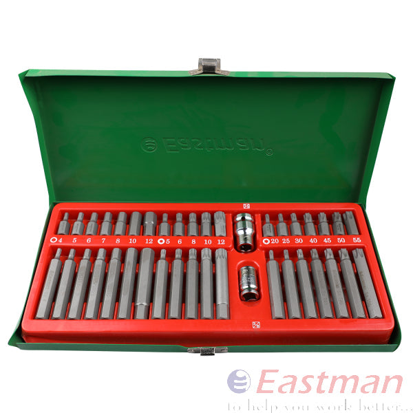 Eastman Metal Box Bit Set, Metal Box, Metal Latch , 40 Pcs Set ...