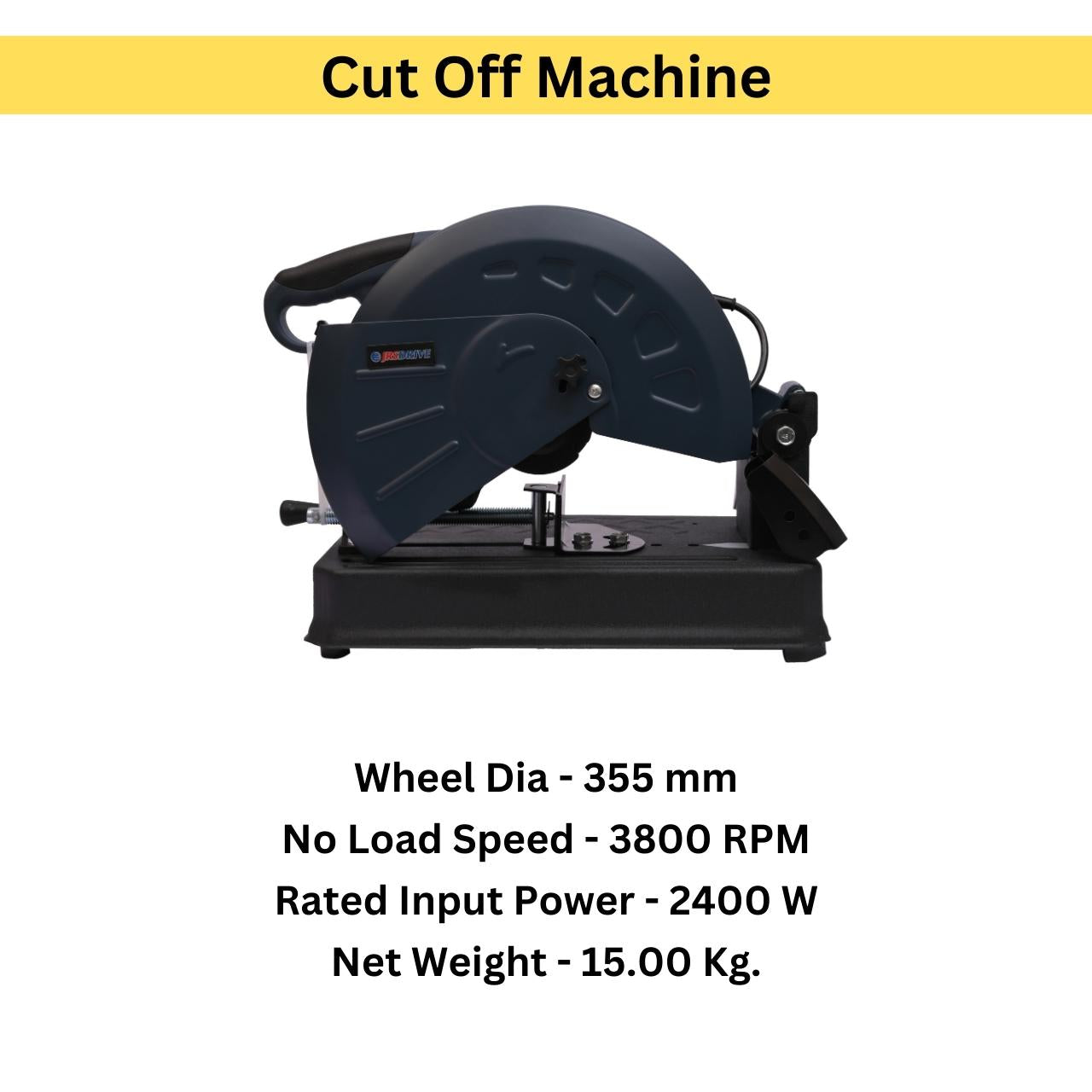 JRS Cut Off Machine ,2400W, Speed 3800 RPM, Dia 355 Mm (ECM-355 ...