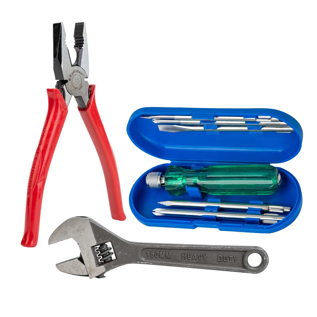 Eastman Tool Kit Set | Combo Pack of 3 | Adjustable Wrenches 1Pcs 6/15 ...