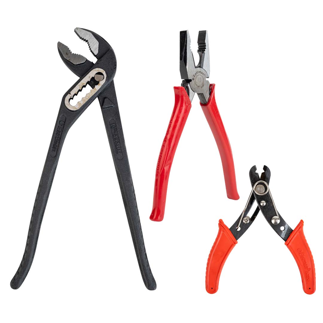 Eastman Tool Kit Set | Combo Pack of 3 |Combination Plier 1Pcs 6/150 M