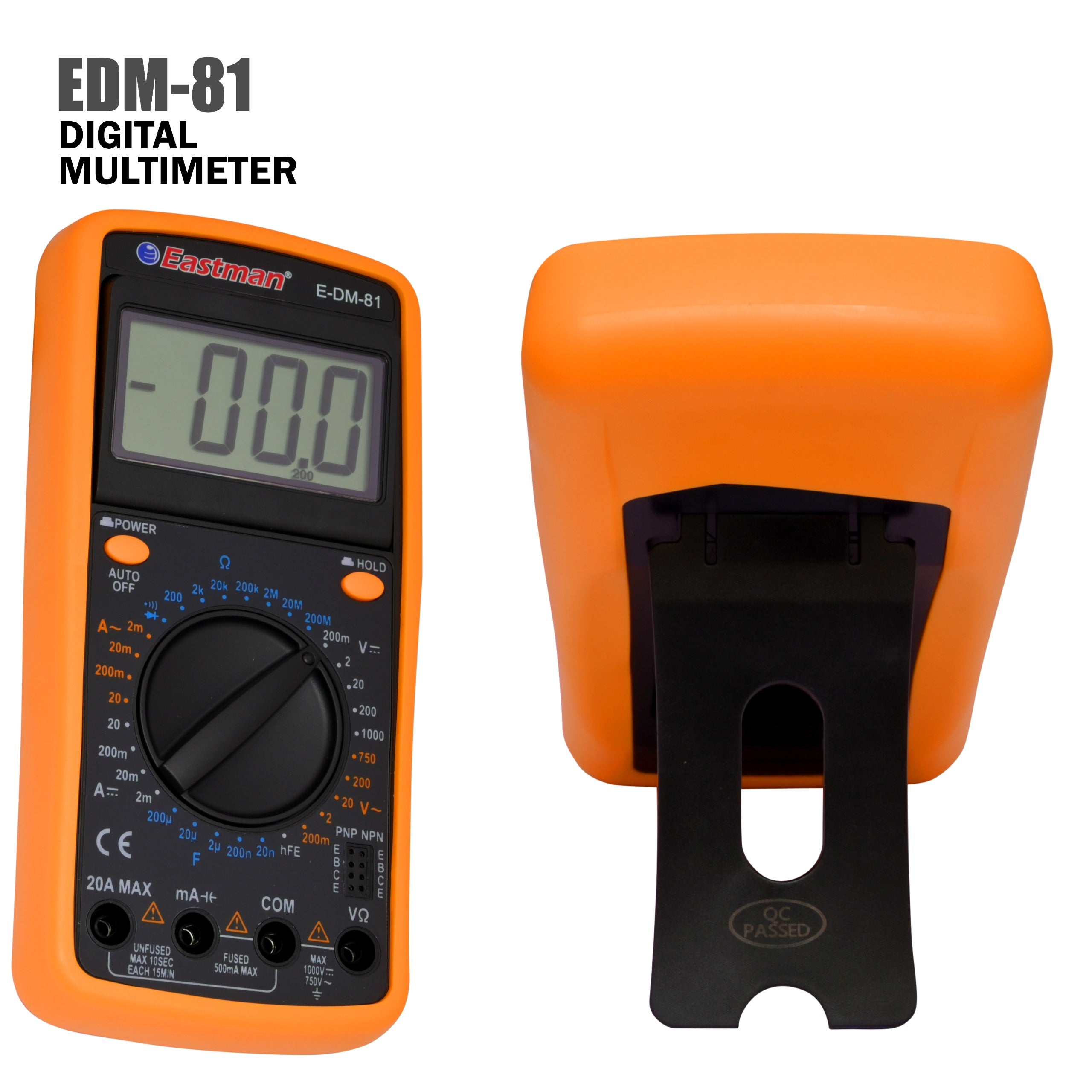 Buy Digital Multimeter - DC Voltmeter And Ohm Volt,EDM-81 – Eastman ...