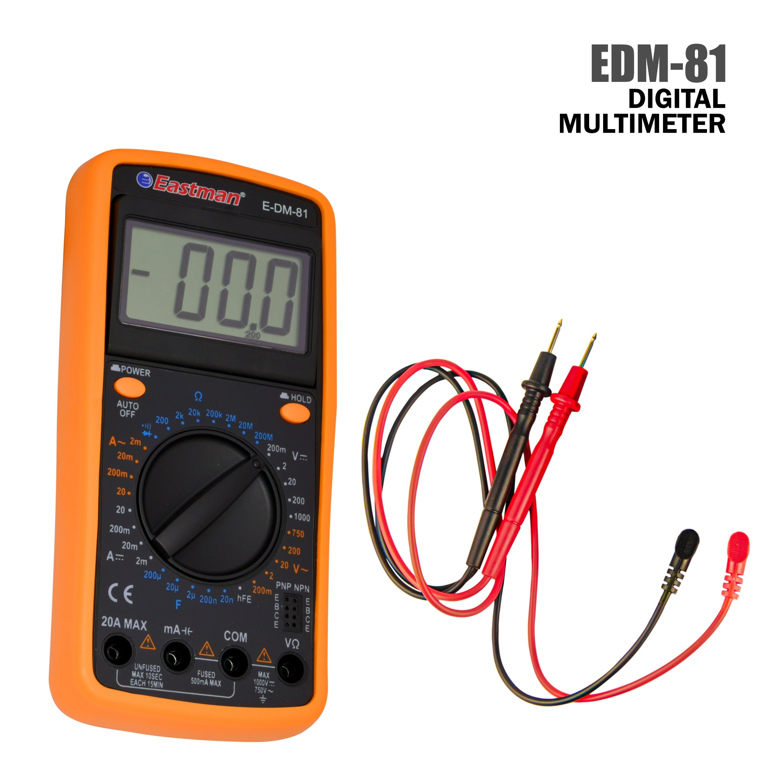 Buy Digital Multimeter - DC Voltmeter And Ohm Volt,EDM-81 – Eastman ...