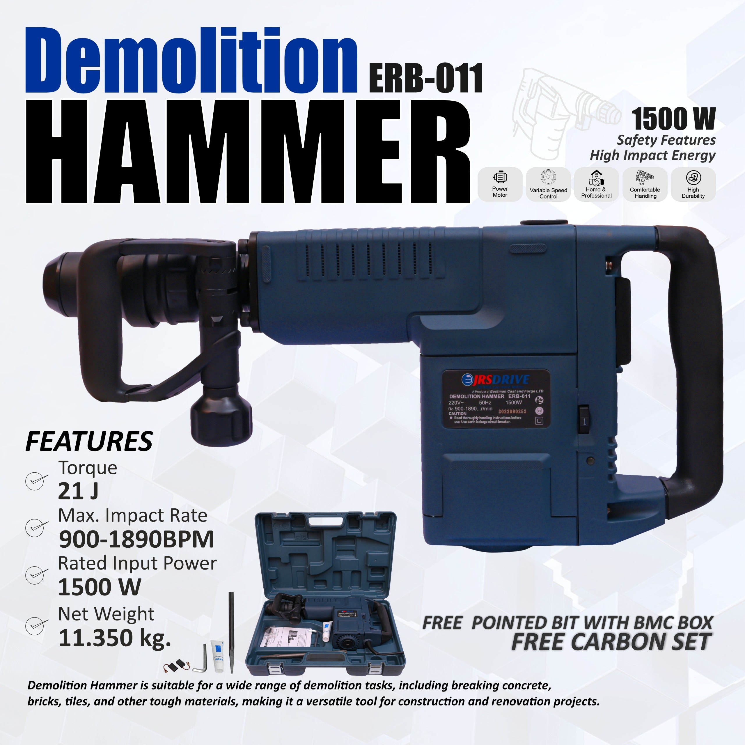 Demolition Hammer – Eastman Cast & Forge Ltd
